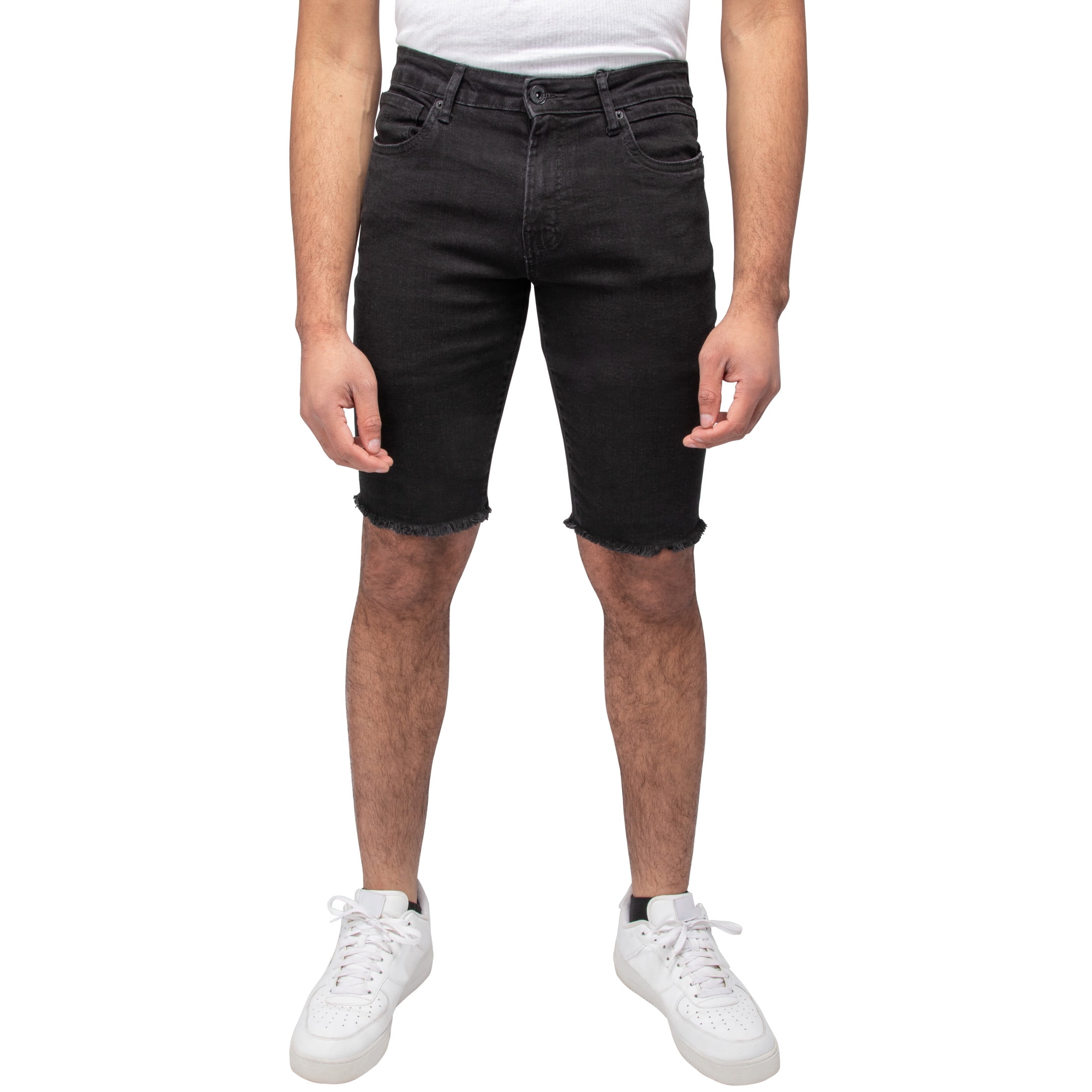 RAW X Men's Distressed Denim Shorts, Jet Black, 36 - Walmart.com