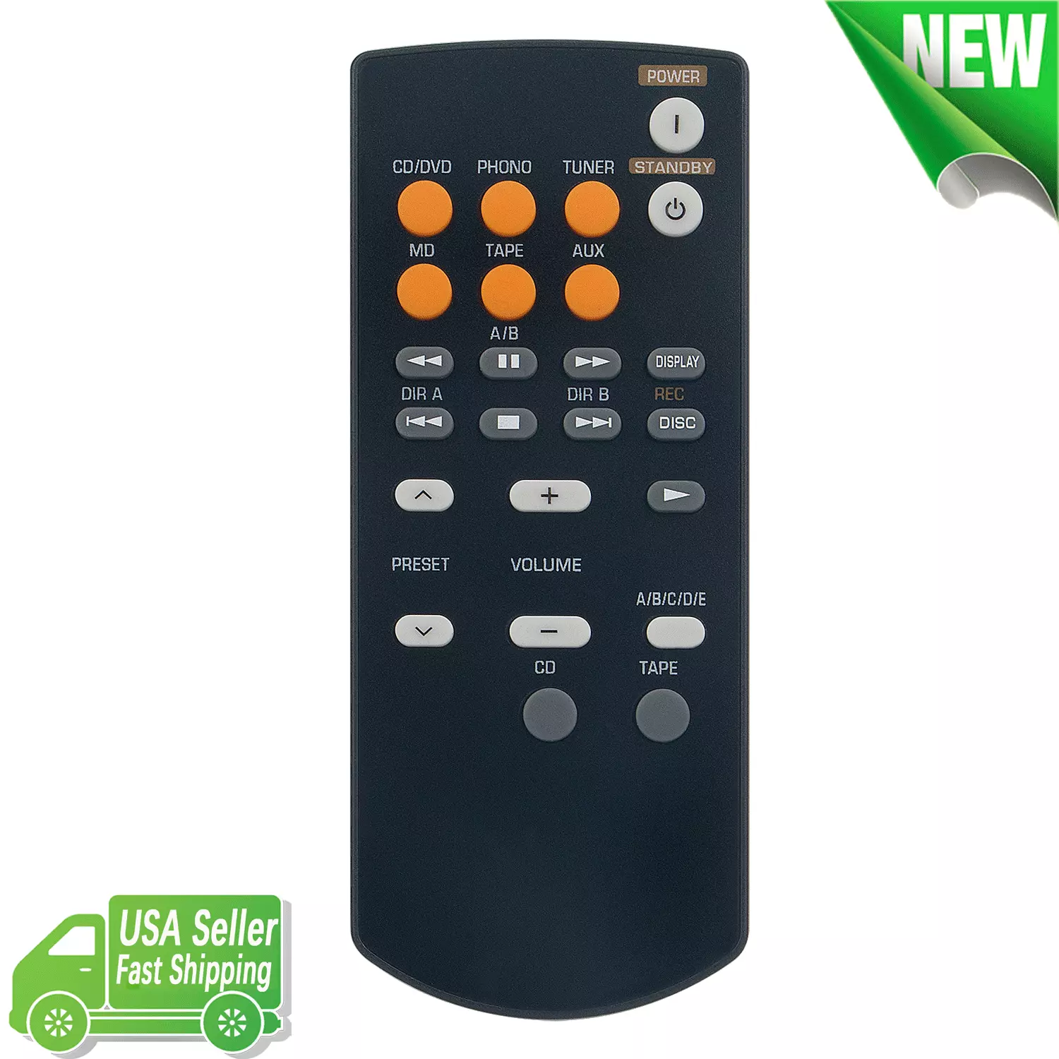 RAX15-WF67620 Replaced Remote Control for Yamaha Stereo Amplifier AX497 ...