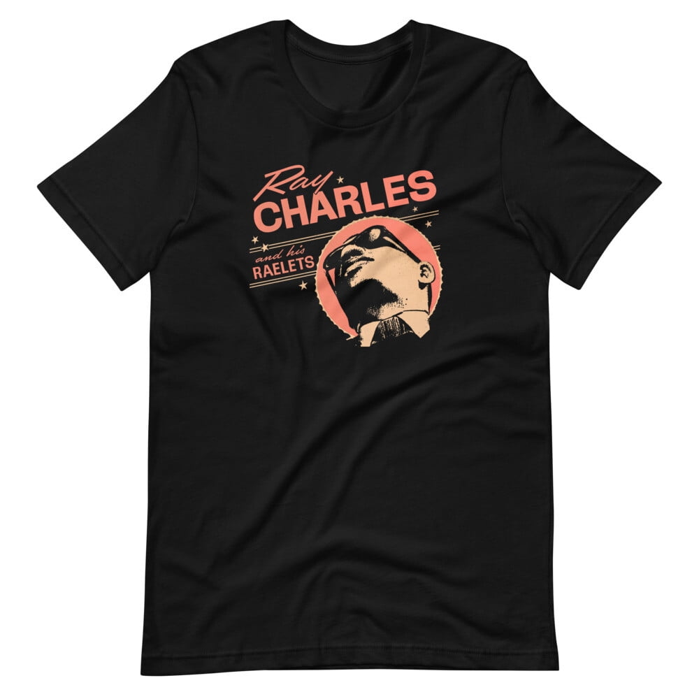 RAY CHARLES Poster Style Fan Art Graphic Tee Shirt Short-Sleeve Unisex ...