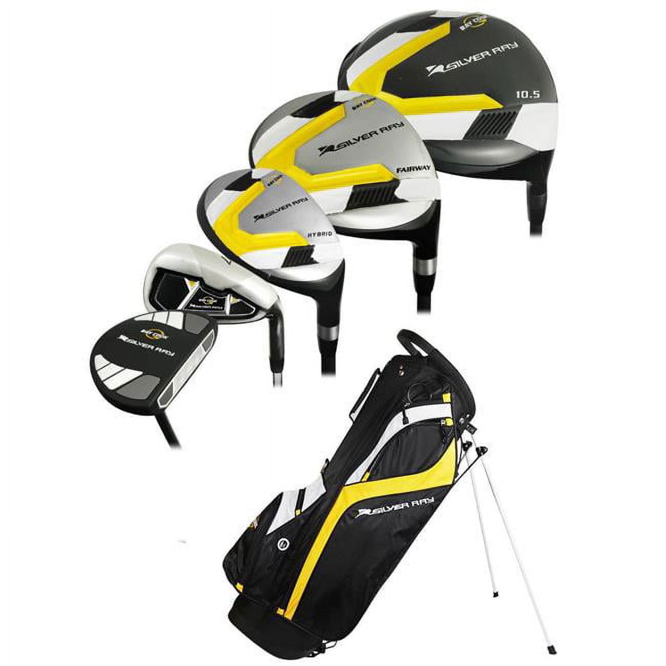 RAY COOK GOLF SILVER RAY 2 MENS COMPLETE SET WITH BAG GRAPHITE *UNIFLEX ...