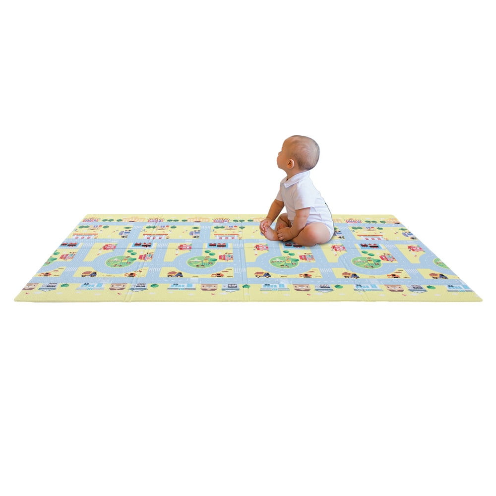 RAY STAR Kid's Play Mats 51.2inx74.8inx0.39in, Reversible Foldable ...
