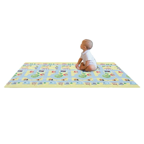 RAY STAR Kid's Play Mats 51.2inx74.8inx0.39in, Reversible Foldable ...