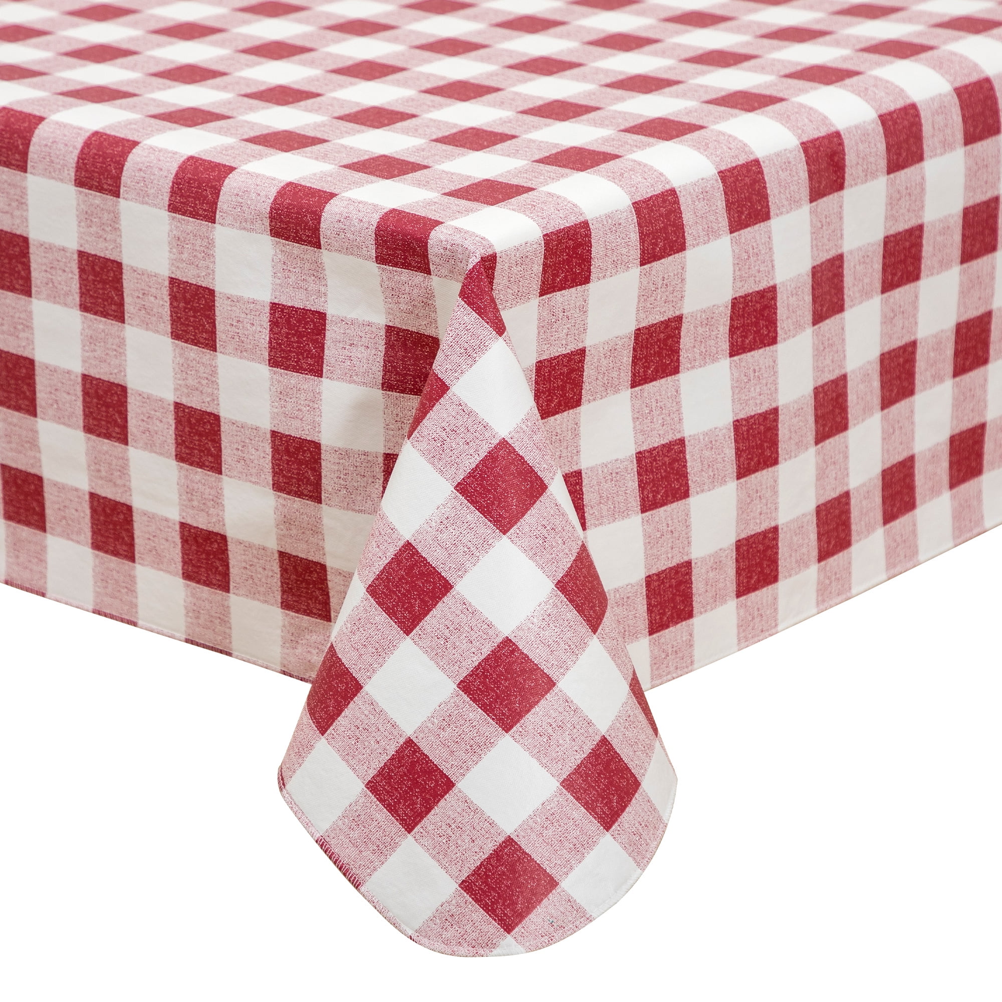 RAY STAR Vinyl Checkered Tablecloth 52x70 Flannel Backing 100% ...