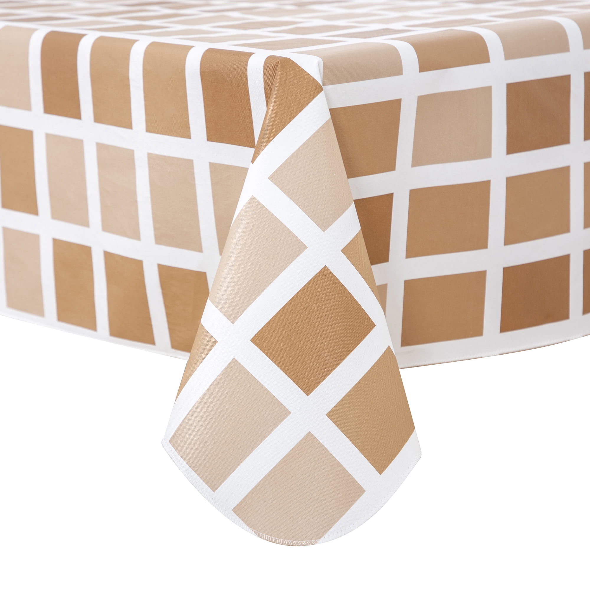 RAY STAR Vinyl Checkered Tablecloth 52x70 Flannel Backing 100% ...