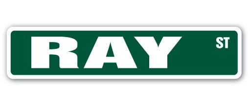 RAY Street Sign Childrens Name Room Sign | Indoor/Outdoor | 36" Wide ...