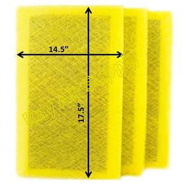 RAYAIR SUPPLY 16x20 Replacement Filter Pads Compatible with Air Ranger ...