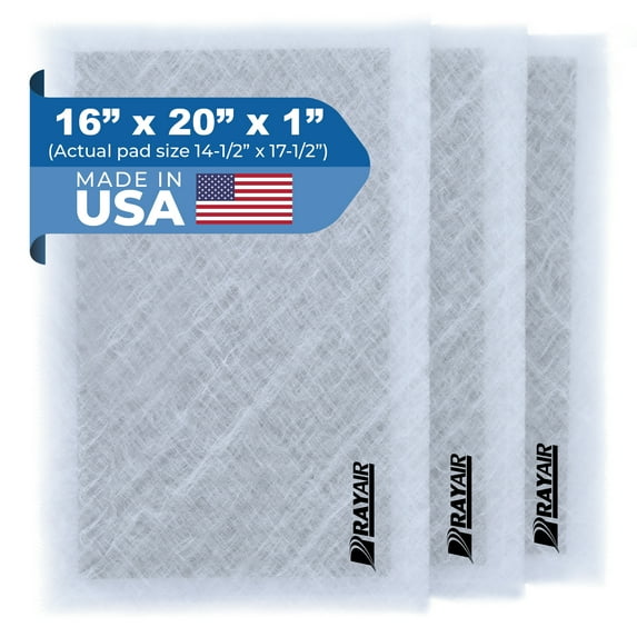 RAYAIR SUPPLY 16x20 Replacement Filter Pads Compatible with Dynamic Air ...