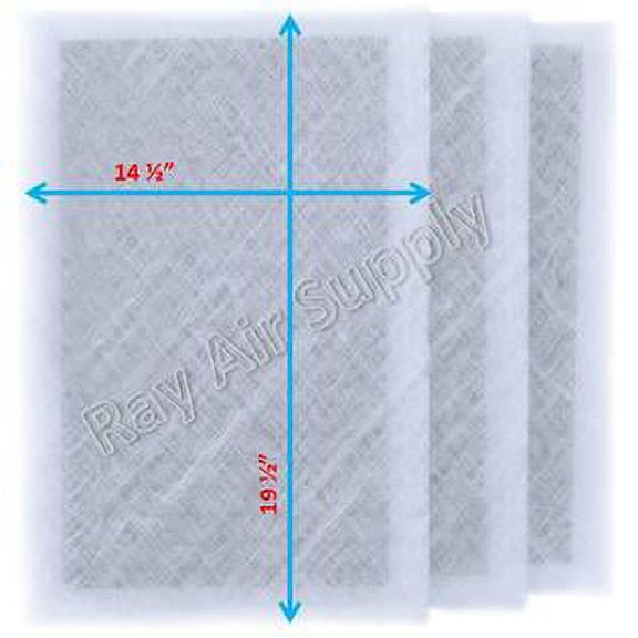 RAYAIR SUPPLY 16x20 Replacement Filter Pads Compatible with Dynamic Air ...