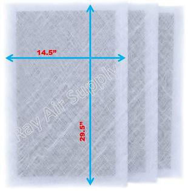RAYAIR SUPPLY 16x32 Replacement Filter Pads Compatible with SolaceAir ...