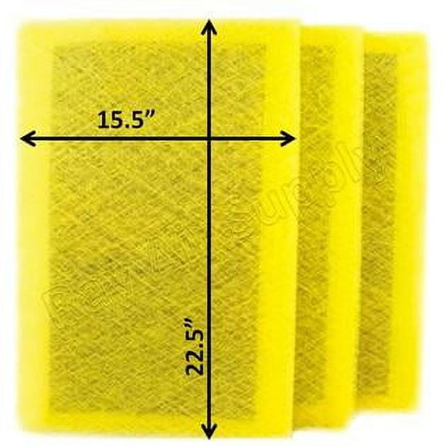RAYAIR SUPPLY 17x25 Replacement Filter Pads Compatible with MicroPower ...
