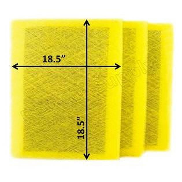 RAYAIR SUPPLY 20x21 Replacement Filter Pads Compatible with MicroPower ...