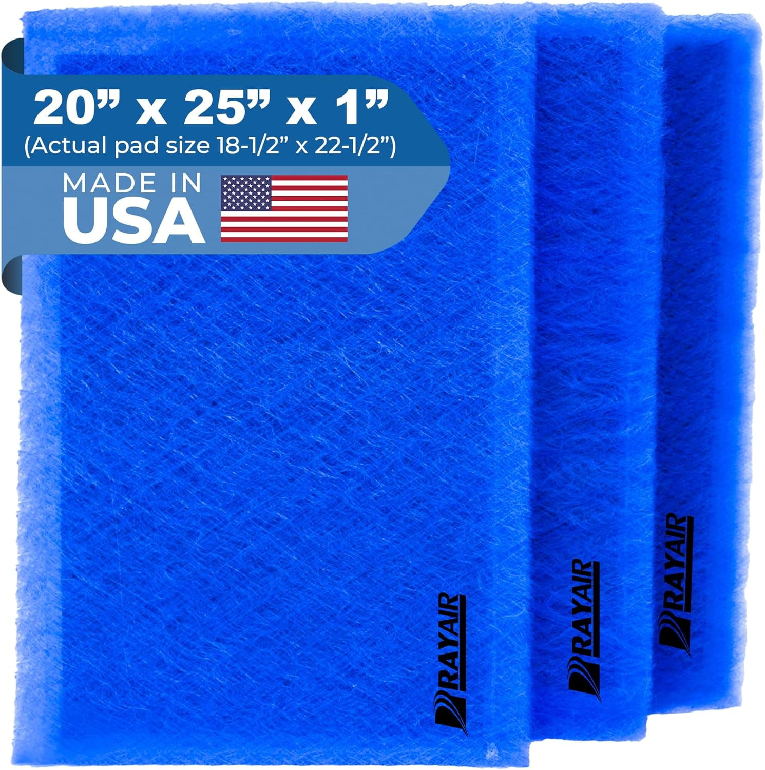 RAYAIR SUPPLY 20x25 Replacement Filter Pads Compatible with PremierOne ...