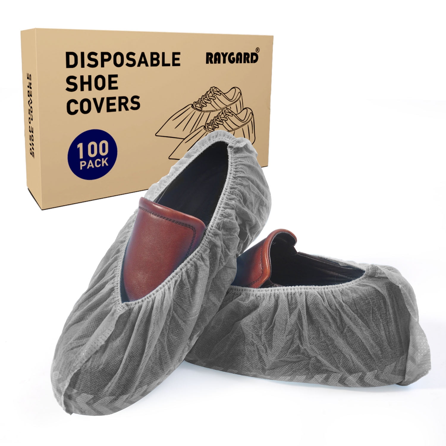 RAYGARD Shoe Covers Disposable - Non-Woven Fabric Shoe Covers for ...