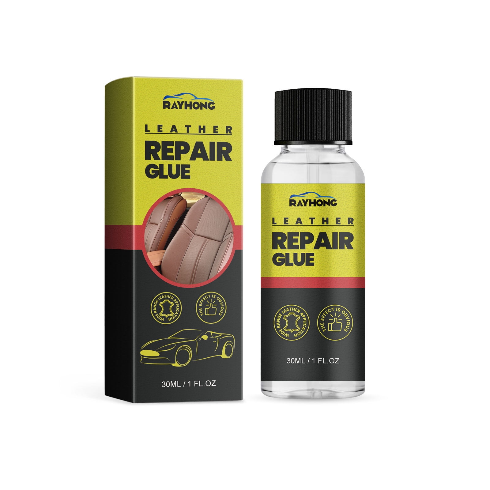 RAYHONG Car Care Renovation Color Restoration Seat Leather Jacket Sofa Scratch Crack Repair ...