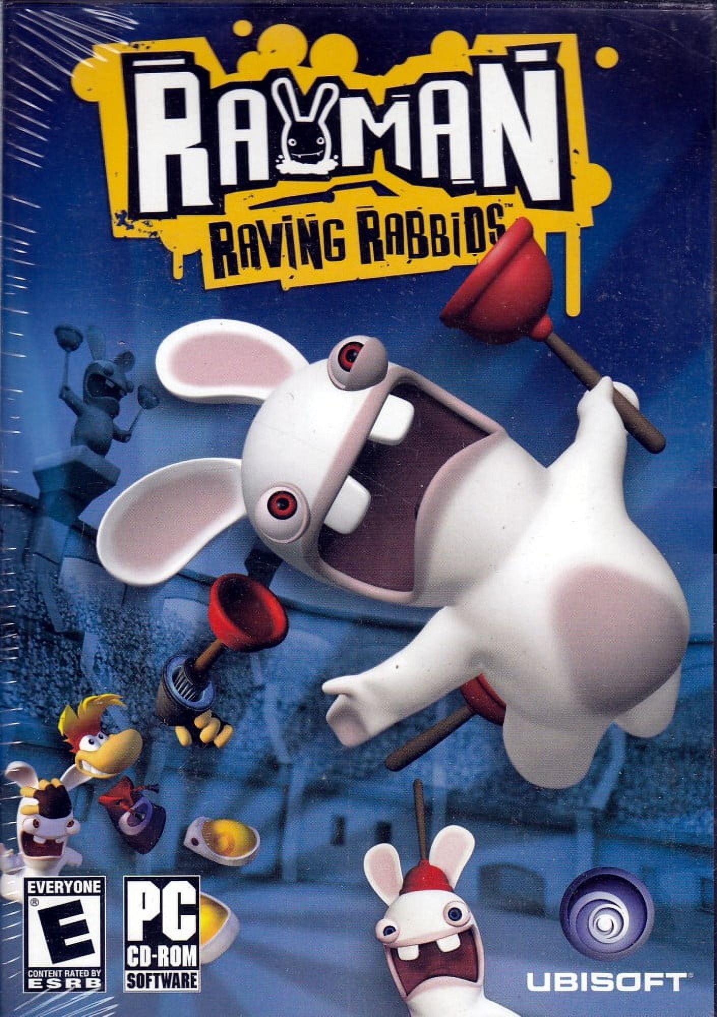 RAYMAN RAVING RABBIDS (PC CDRom Game) Engage in toilet plunger shooting ...