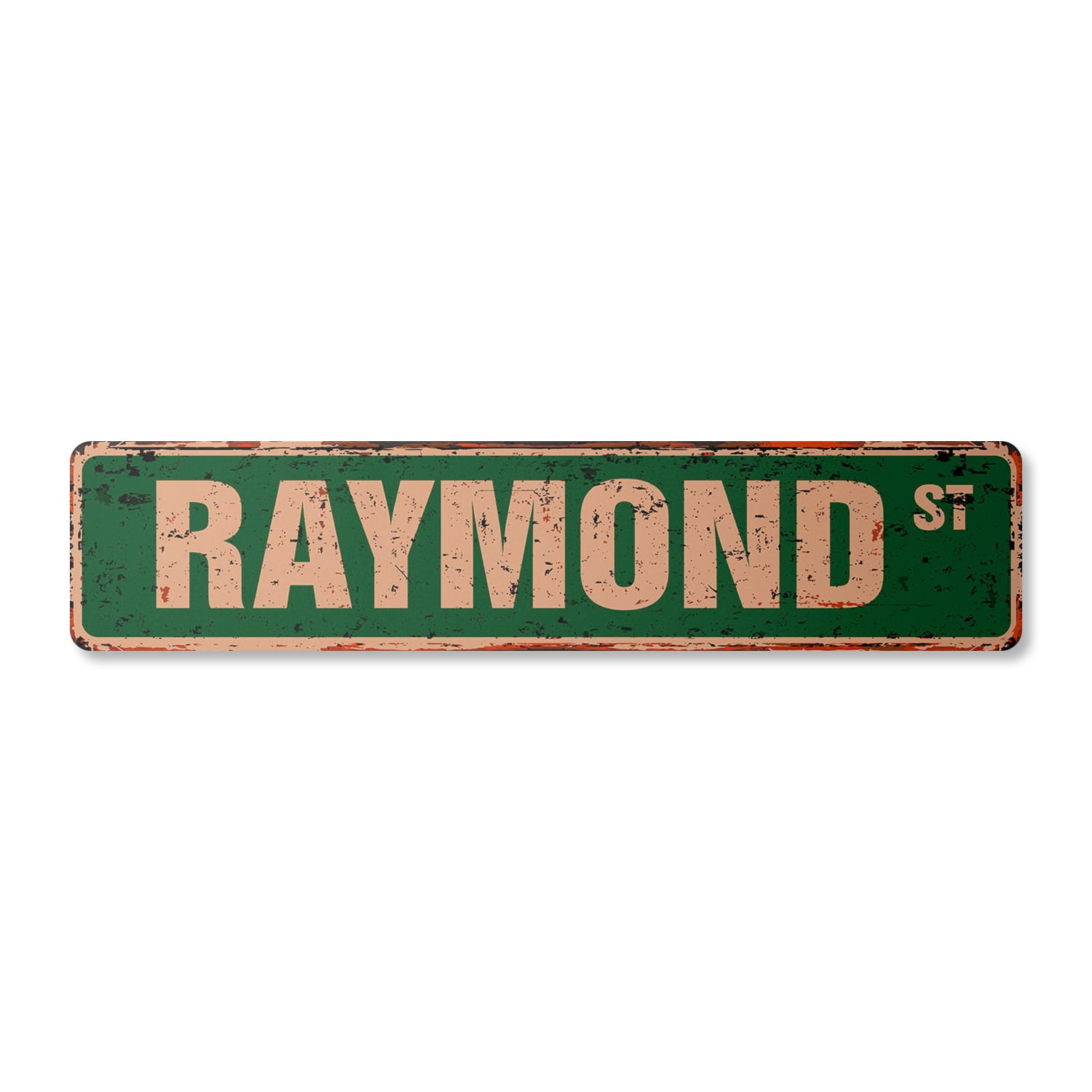 RAYMOND Vintage Aluminum Street Sign Childrens Name Room Metal Sign ...