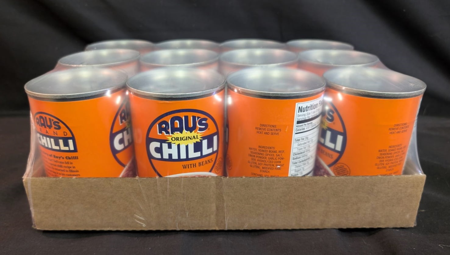 RAYS ORIGINAL CHILLI Case of 12 15oz Pop Top Cans - Old Time 1914 ...