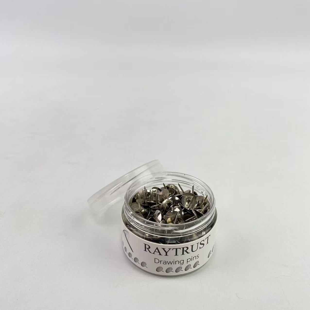 RAYTRUST Drawing pins, 3/8-inch Steel Roundness Push Pins Office Tacks ...