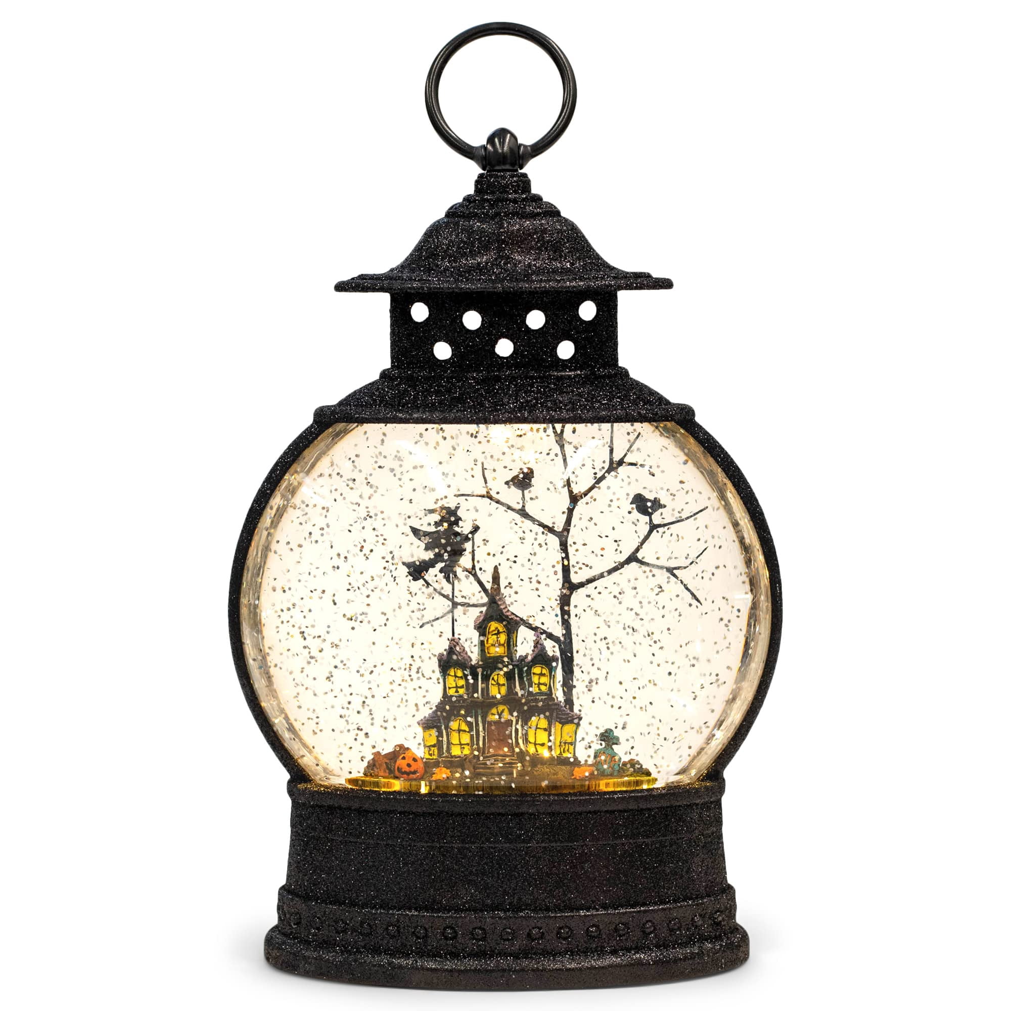 RAZ Imports 10 Inch Haunted Mansion Witch Lighted Water Lantern ...