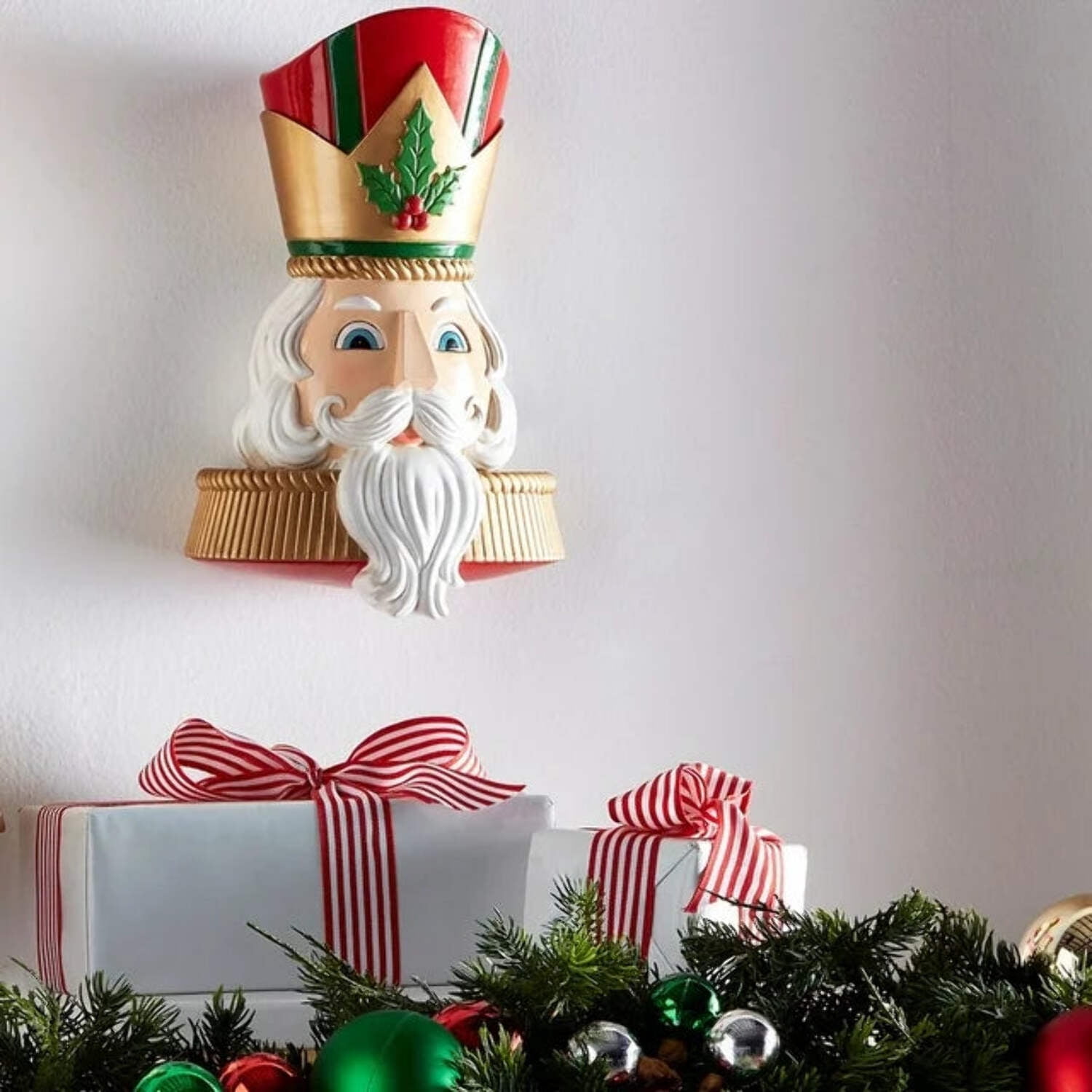 RAZ Imports 12" Nutcracker Head Wall Art Christmas Decoration - Walmart.com