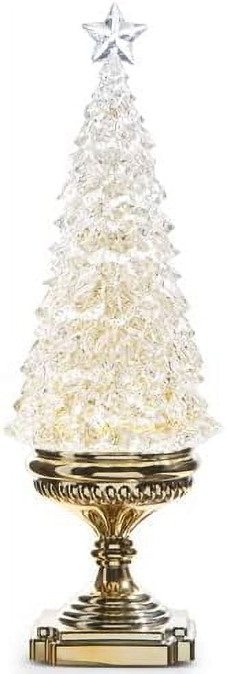 RAZ Imports Lighted Tree with Gold Swirling Glitter, 17 inches - Walmart.com
