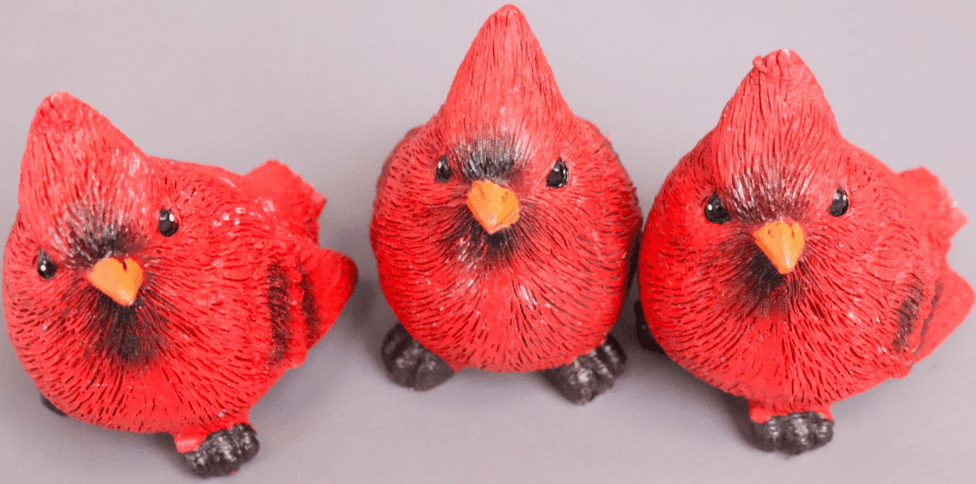 RAZ Imports Set of 3 Resin Cardinal Figurines, 3" - Walmart.com