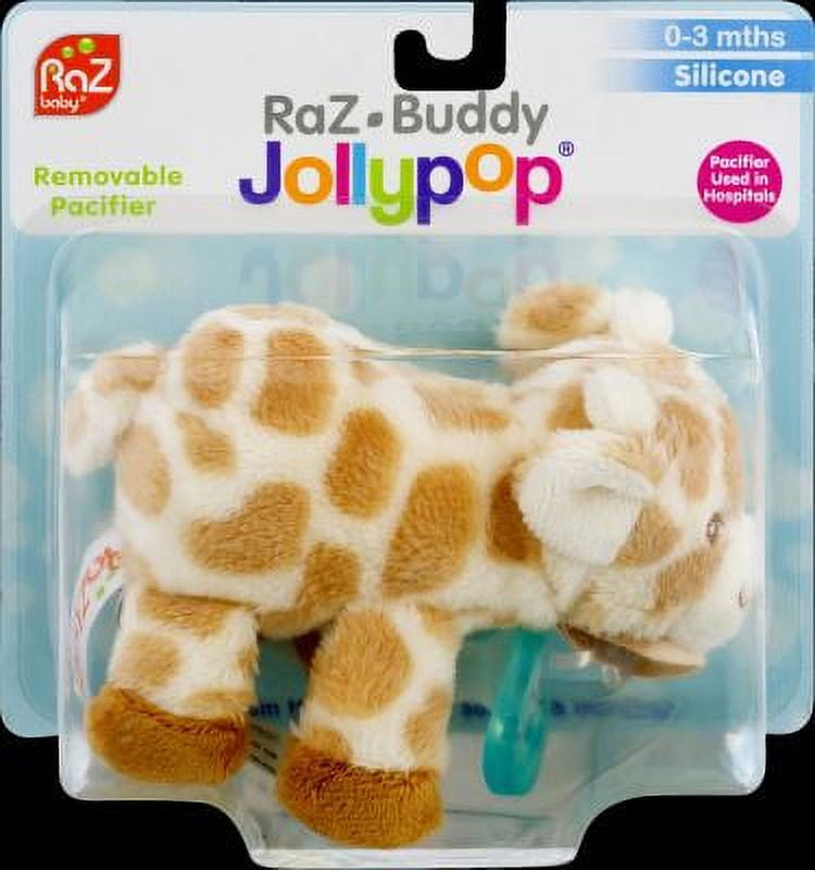 RAZBUDDY JollyPop Silicone Pacifier Buddy for Baby, BPA-Free, Easy to ...