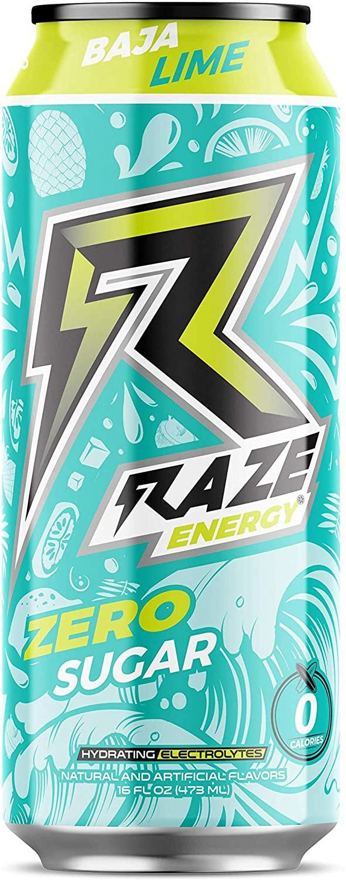 RAZE ENERGY 12/16oz - BAJA LIME - Walmart.com