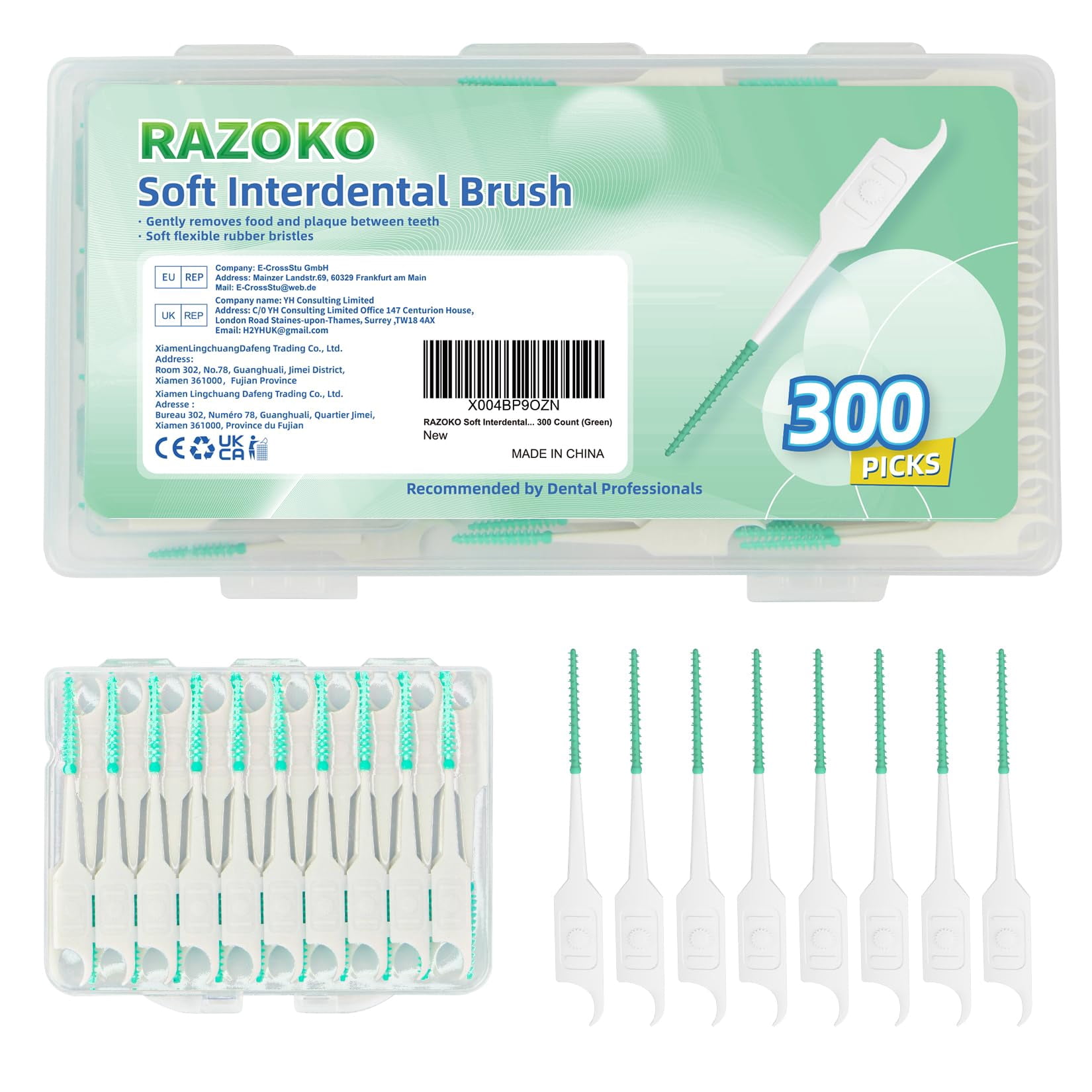 RAZOKO Soft Interdental Brushes AIF9 Original, Dental Picks for ...
