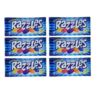 Razzles Original Candy to Gum, Fruit Flavor Sweet Mix, Raspberry ...