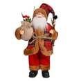 RB Red And Black Christmas 12 Inch Cute Santa Claus Doll Standing ...