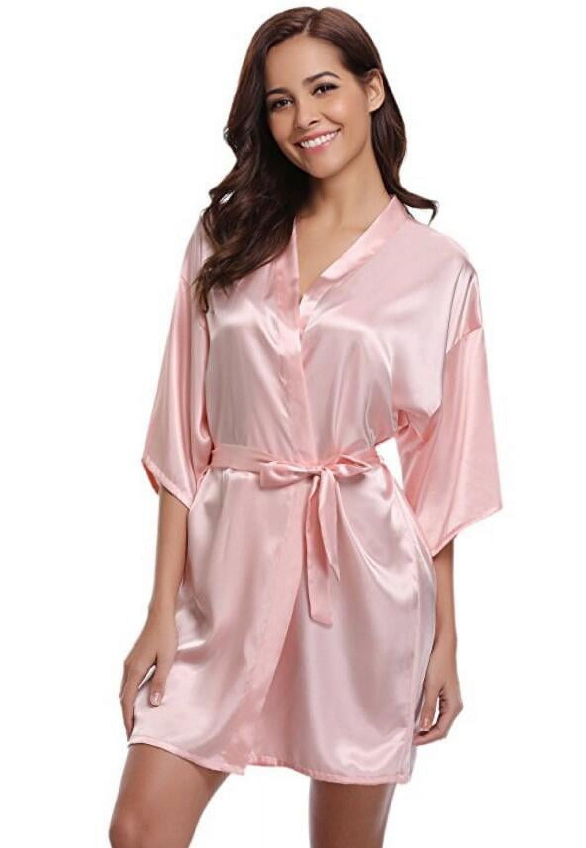 2025 New Silk Kimono Robe Bathrobe Women Silk Bridesmaid Robes Sexy ...