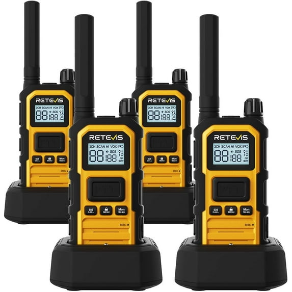 RB48 Plus IP67 Waterproof Heavy Duty Long Range Walkie Talkies, GMRS ...