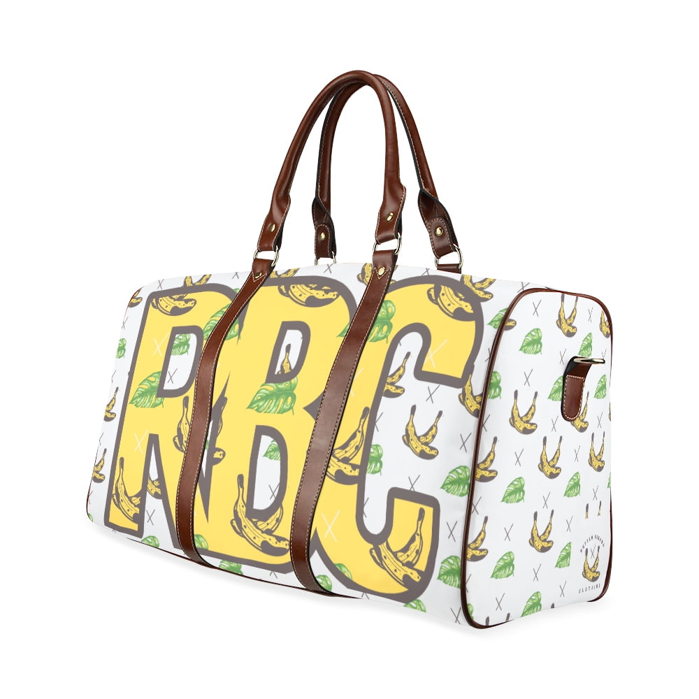 RBC-Pattern-Design White Full Print Waterproof Travel Bag/Large ...