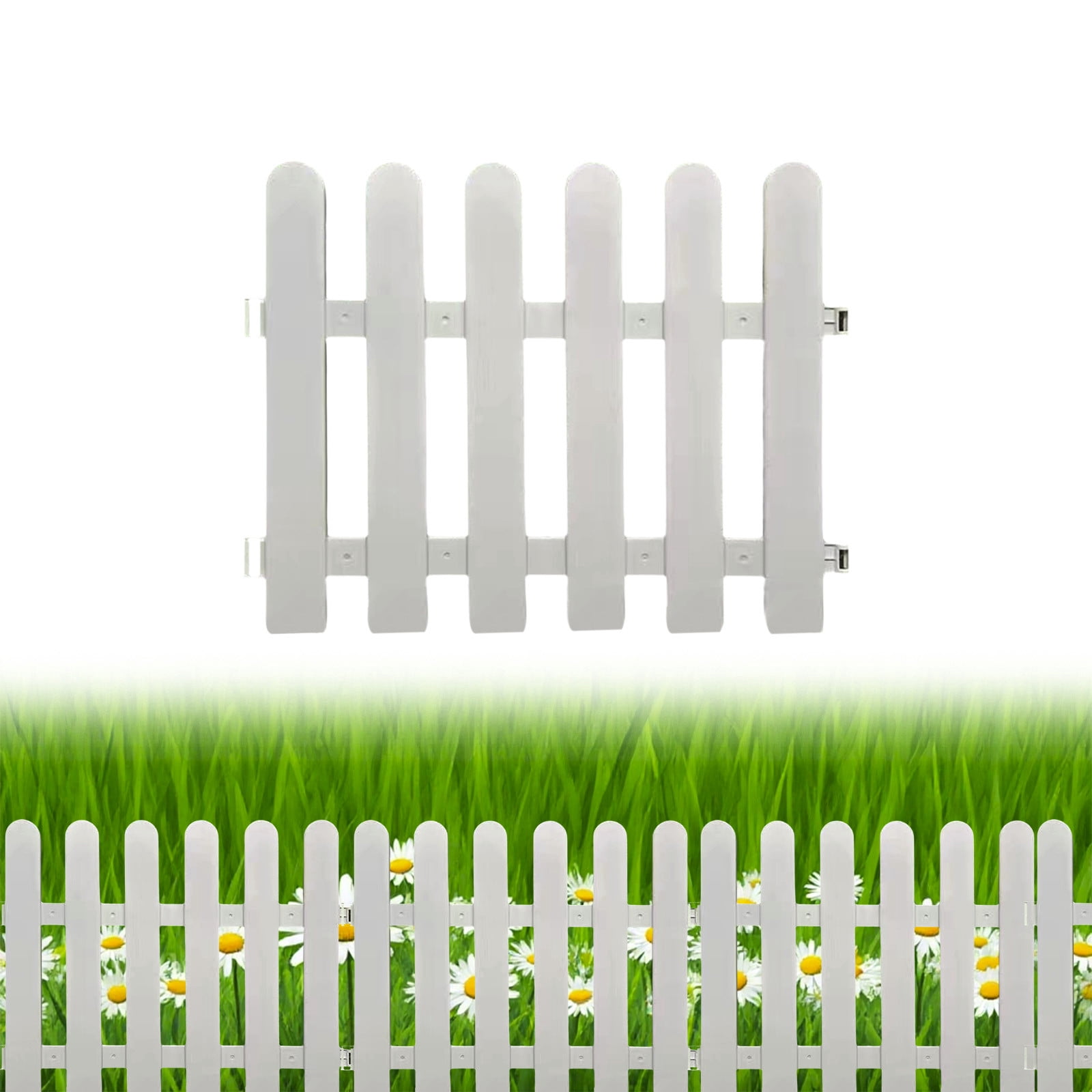 RBCKVXZ 16" H White Garden Edging Borders, Plastic Garden Landscapes ...