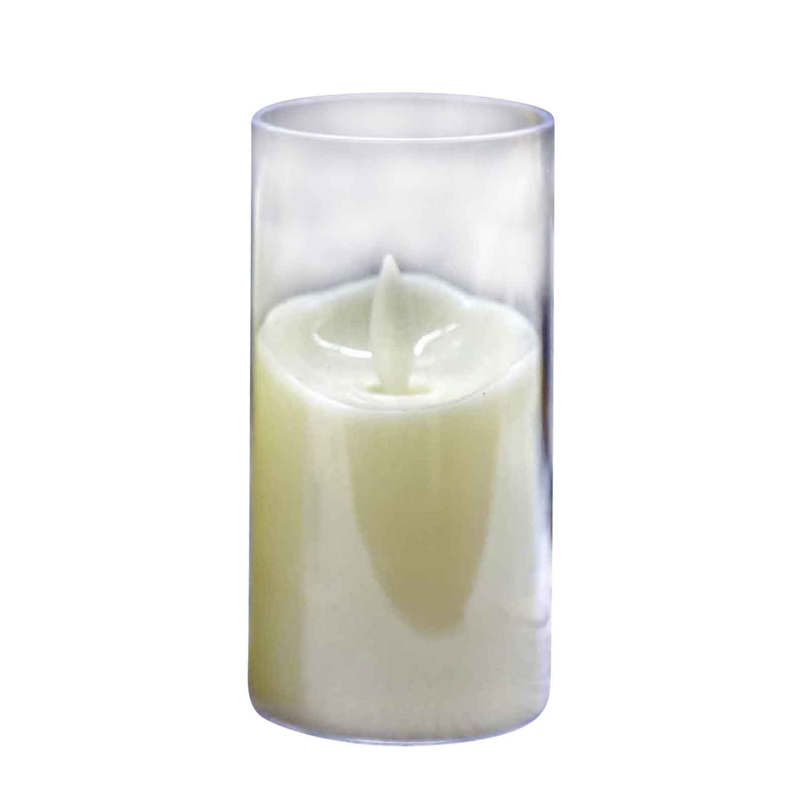 RBCKVXZ 2Pack Flickering Flameless Candles, LED Candles Battery Powered ...
