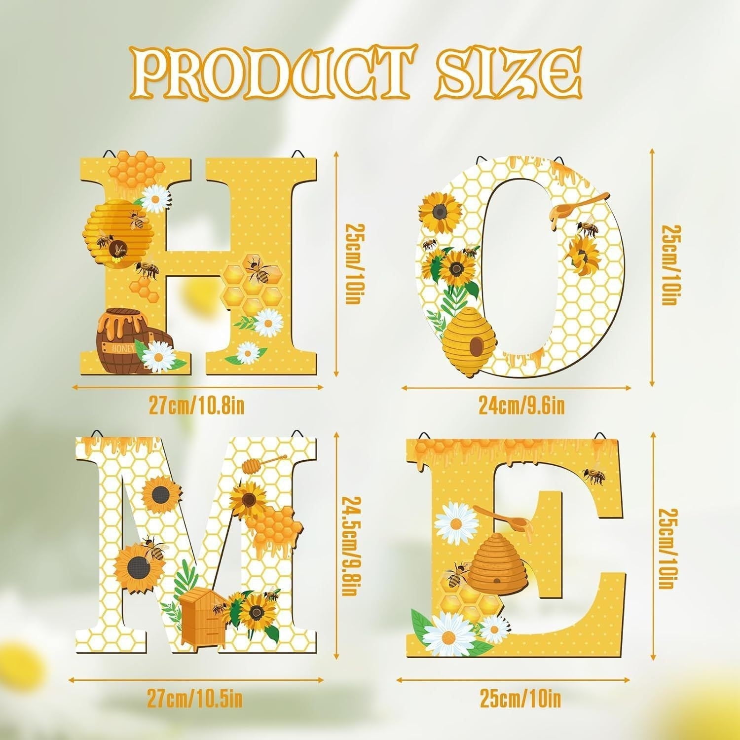 RBCKVXZ 4 Pcs Spring Wood Home Sign Beach Wall Decor Beach Style Signs ...