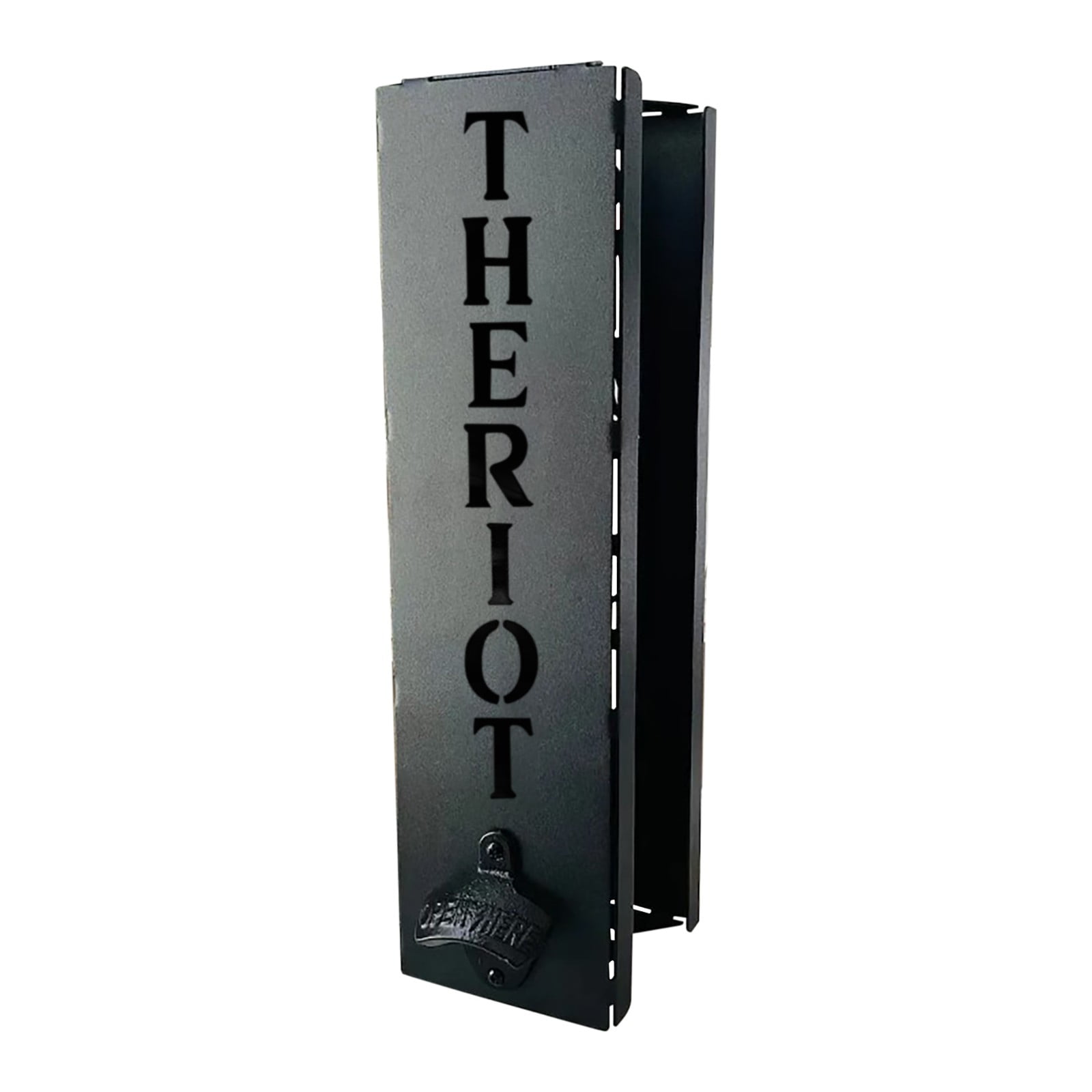 RBCKVXZ 4"x4"x16"Can Cooler Holders with Bottle Opener, Wall Mounted, 2 ...