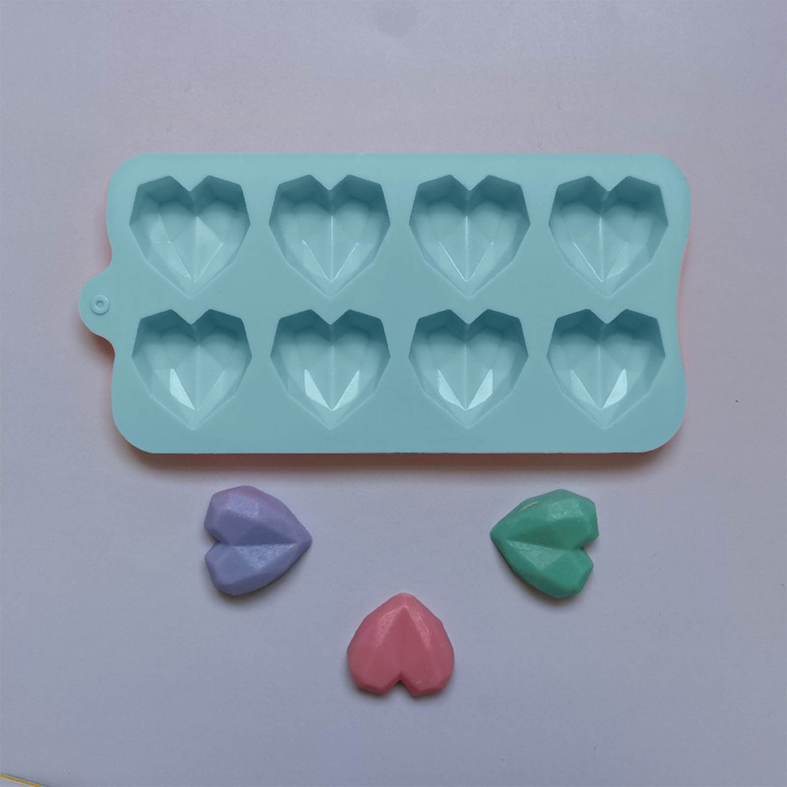 RBCKVXZ 8-Cavity Heart Silicones Molds Valentines Day Mini Heart Shaped ...