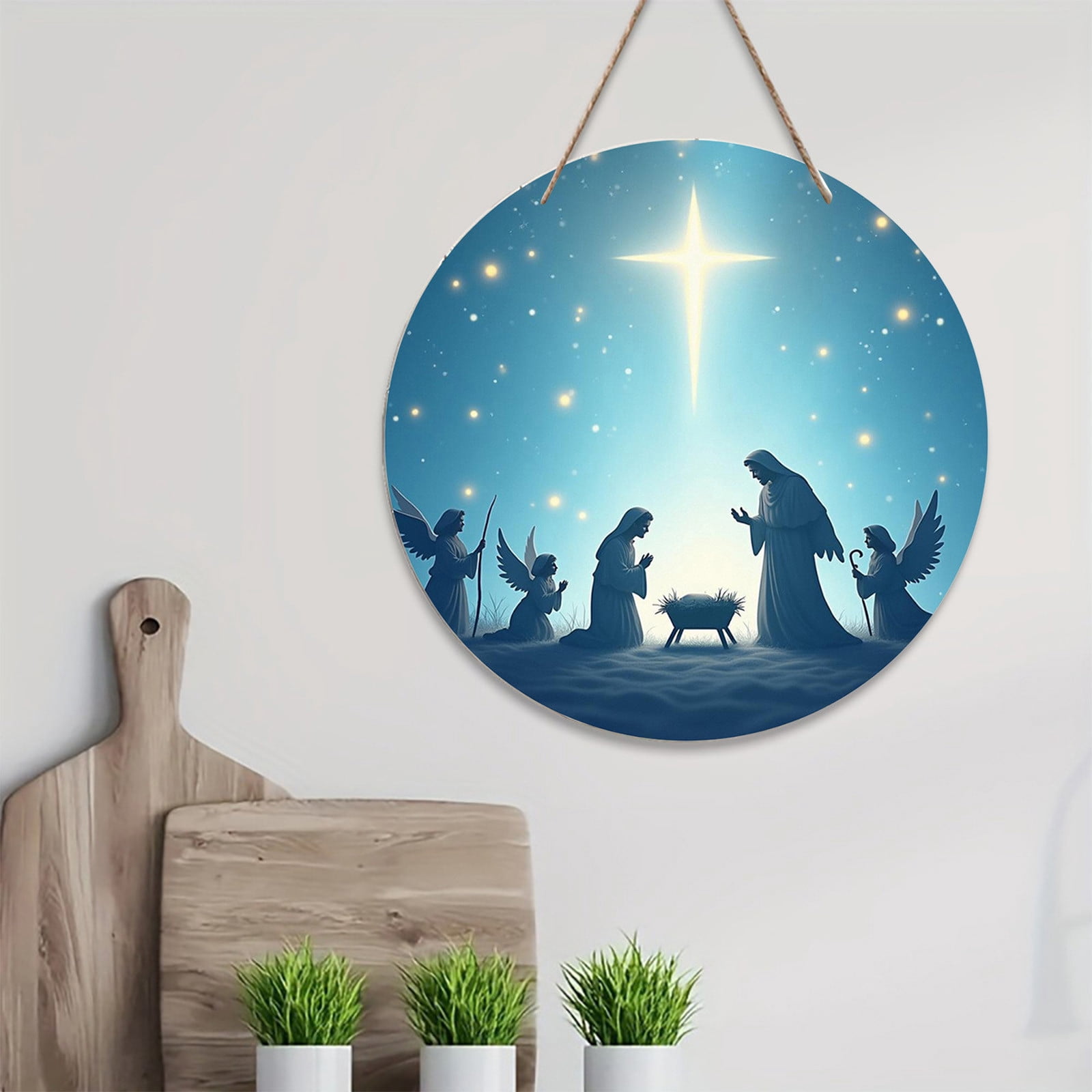 RBCKVXZ 8" Christmas Ornament 2025 – Acrylic Holy Family Ornament ...