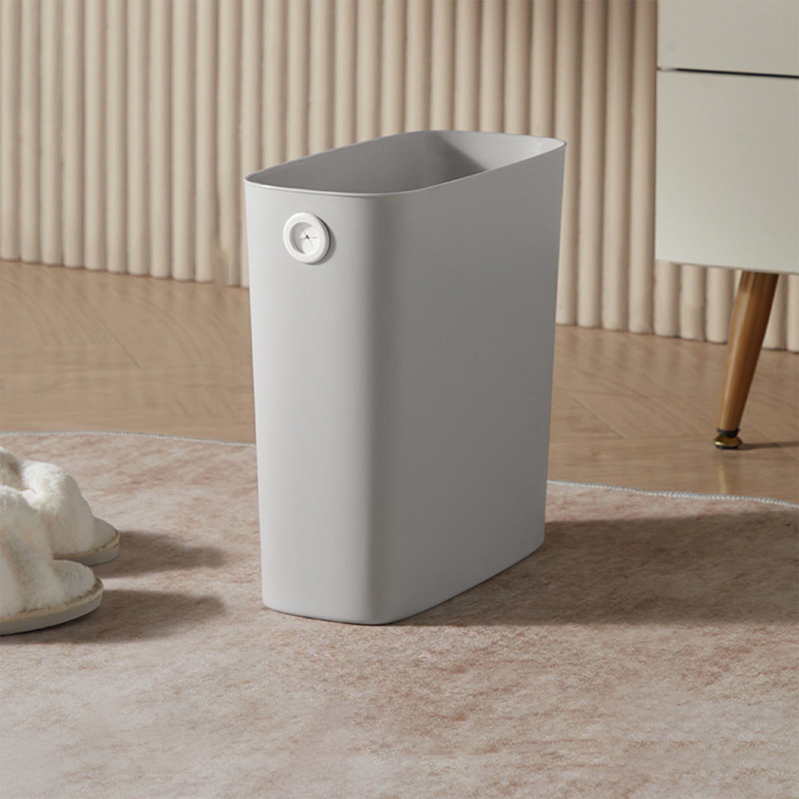 RBCKVXZ Bathroom Trash Can, Plastic Rectangular Garbage Can for Kitchen ...