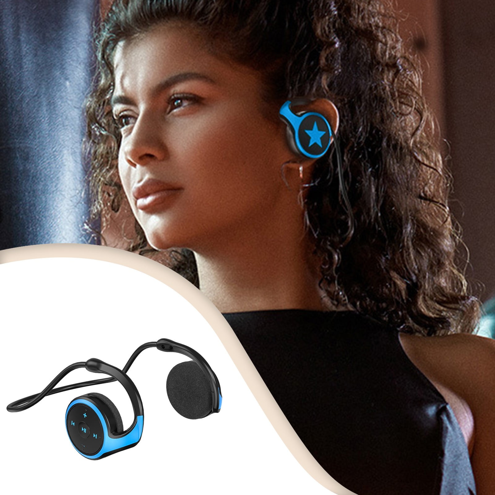 RBCKVXZ Bluetooth Headphones Over-Ear, Wireless Headphones with ...