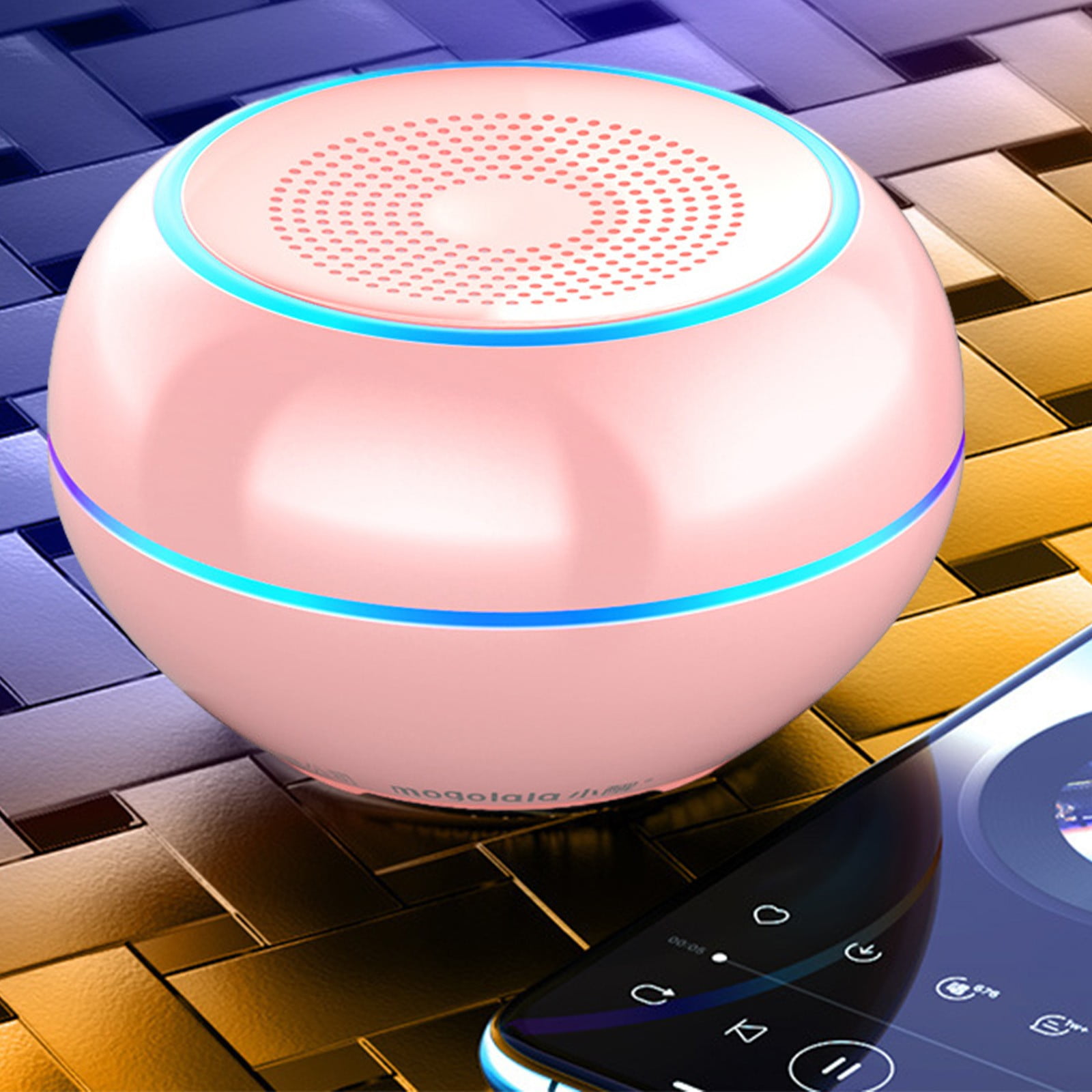 RBCKVXZ Bluetooth Speakers,Intelligent Voice Full Screen LED Color ...