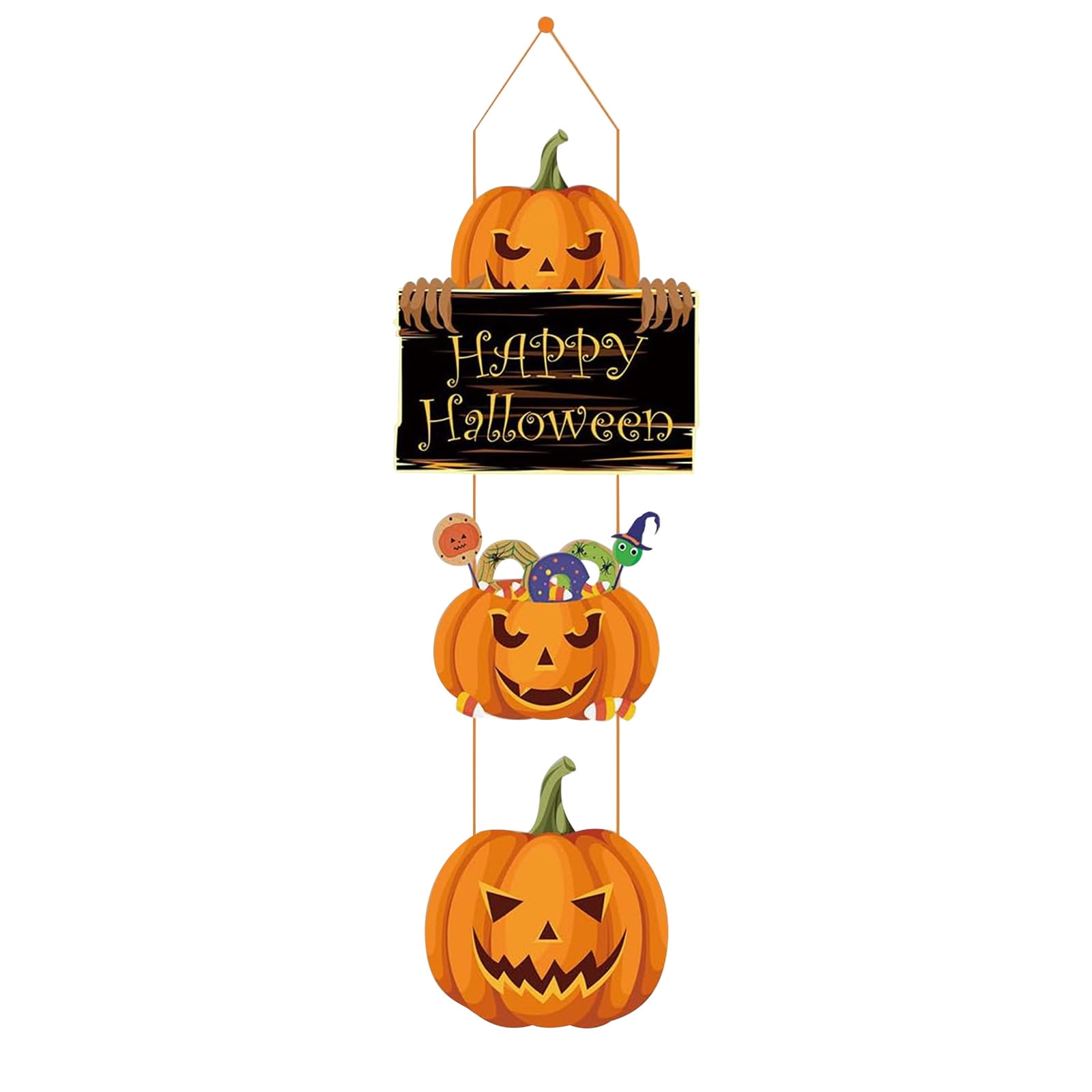 RBCKVXZ Halloween Decorations Indoor Outdoor, Hanging Pumpkins, Ghost ...