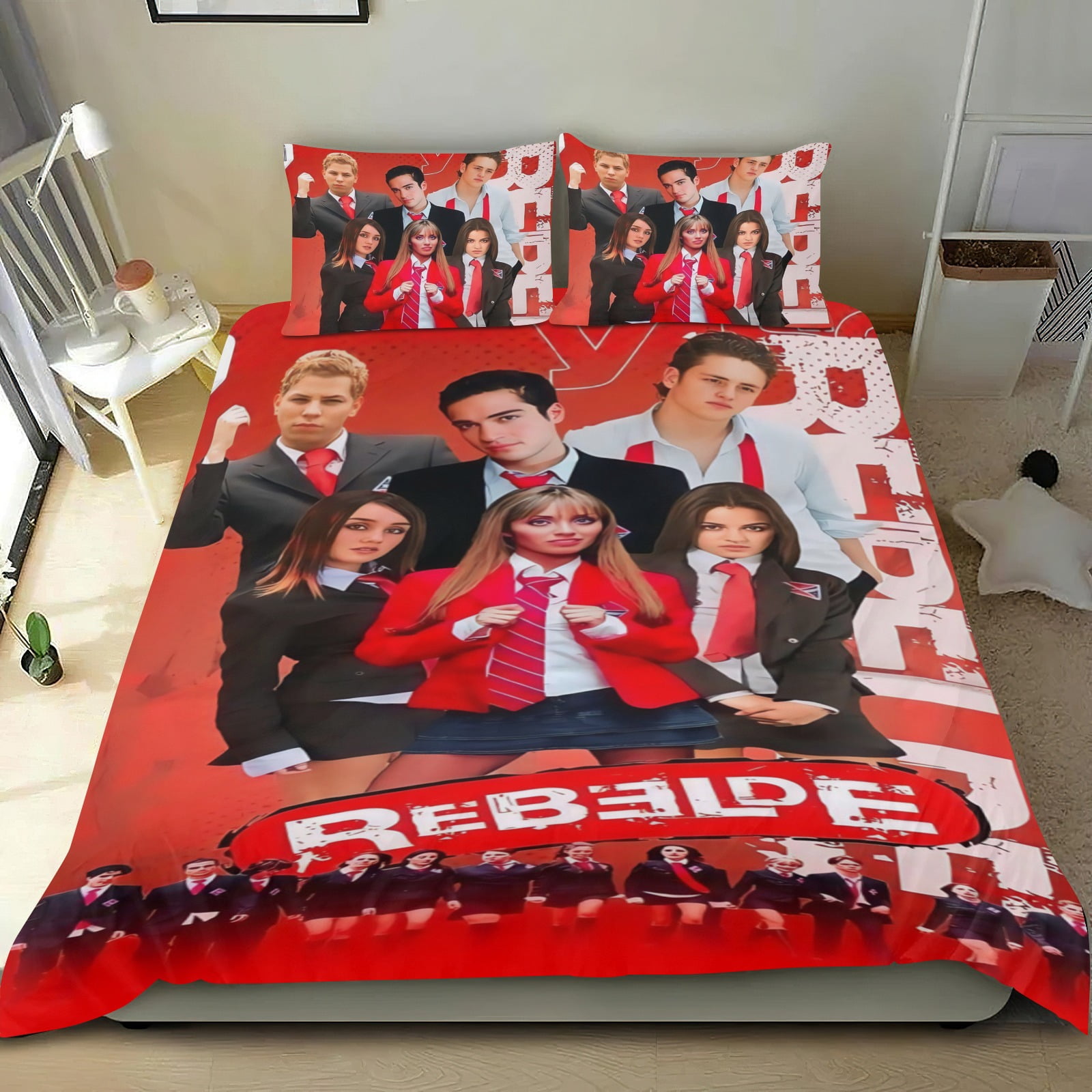 RBD Rebelde Themed Bed Sheet Set Three Piece Set 53x79 In ches Comfortable And Skin Friendly ...