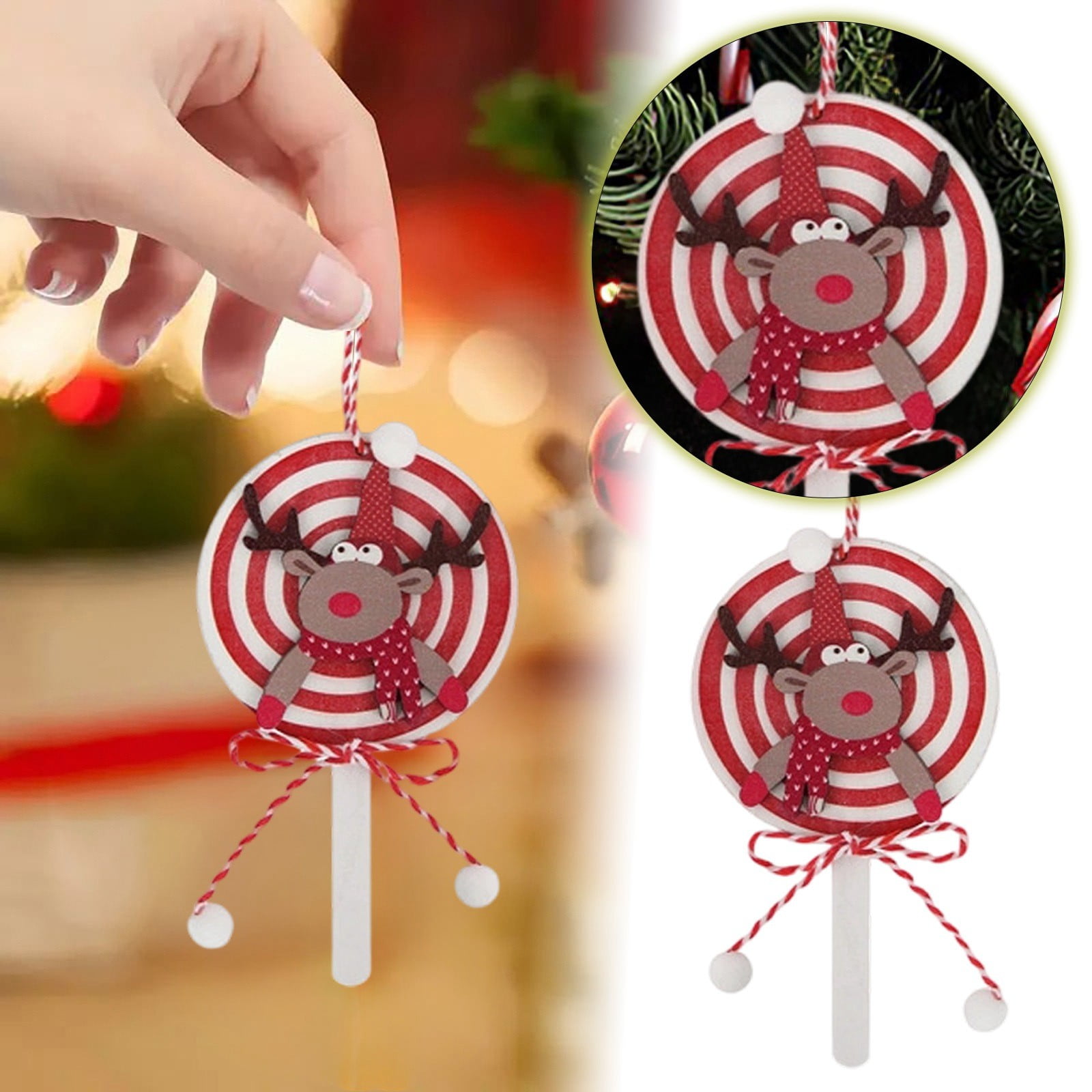 RBEK Cute Cartoon Designs For Christmas Decorations，Cute Wooden Cartoon ...