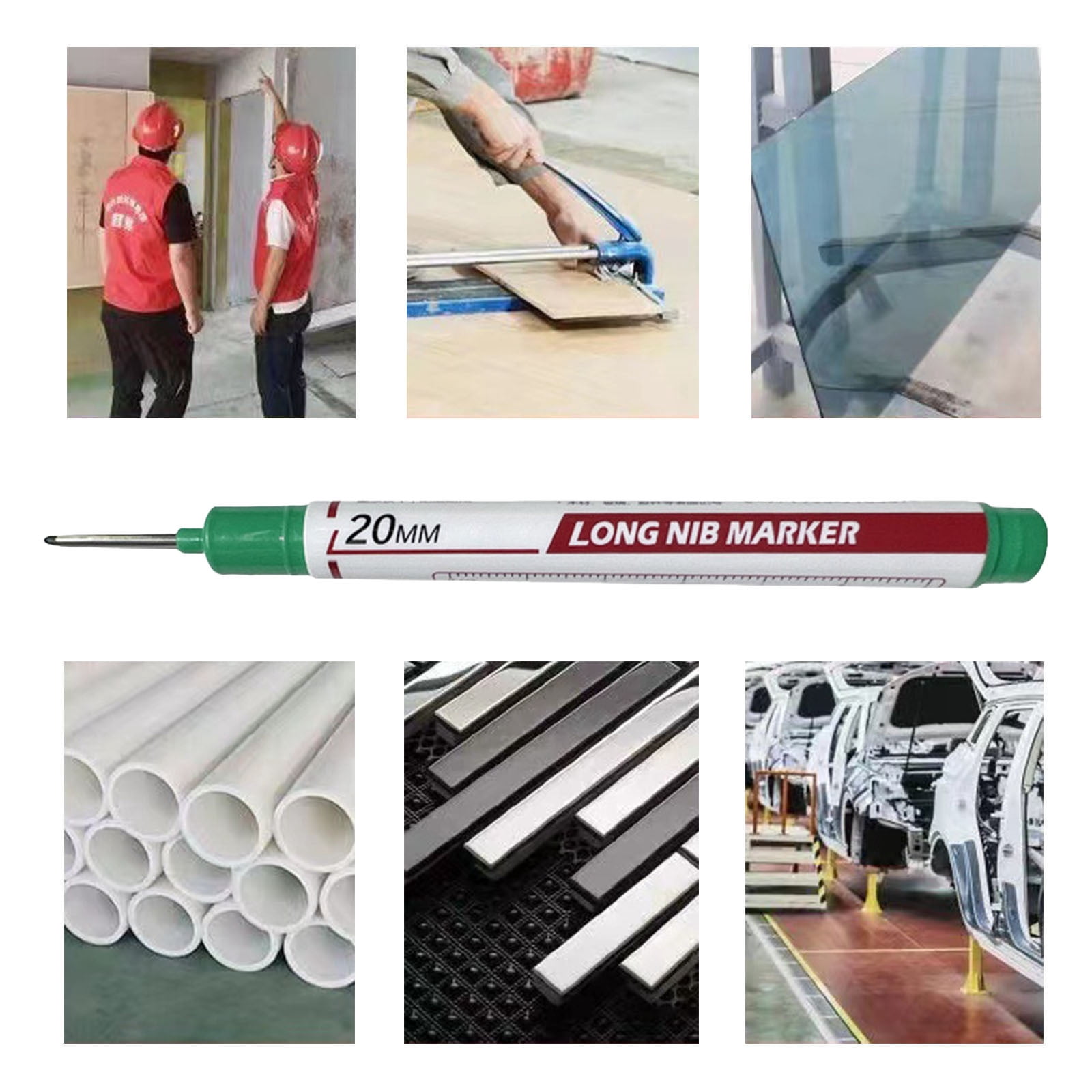 RBEK Long Head Deep Hole Marker 2025 Markers Carpenter Ink Marker Pens ...