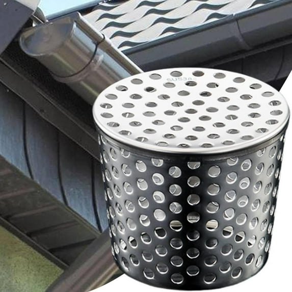 RBEK Stainless Steel Leaf Catcher 100 Mm Gutters Leaf Downpipe Grid Downpipe Gutter For Roof ...
