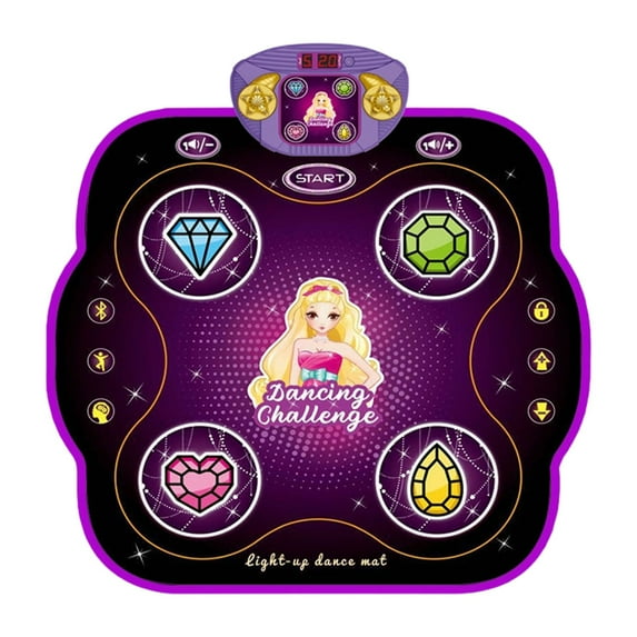 RBER Interactive Dance Mat Educational For Kids With Music Lights And ...
