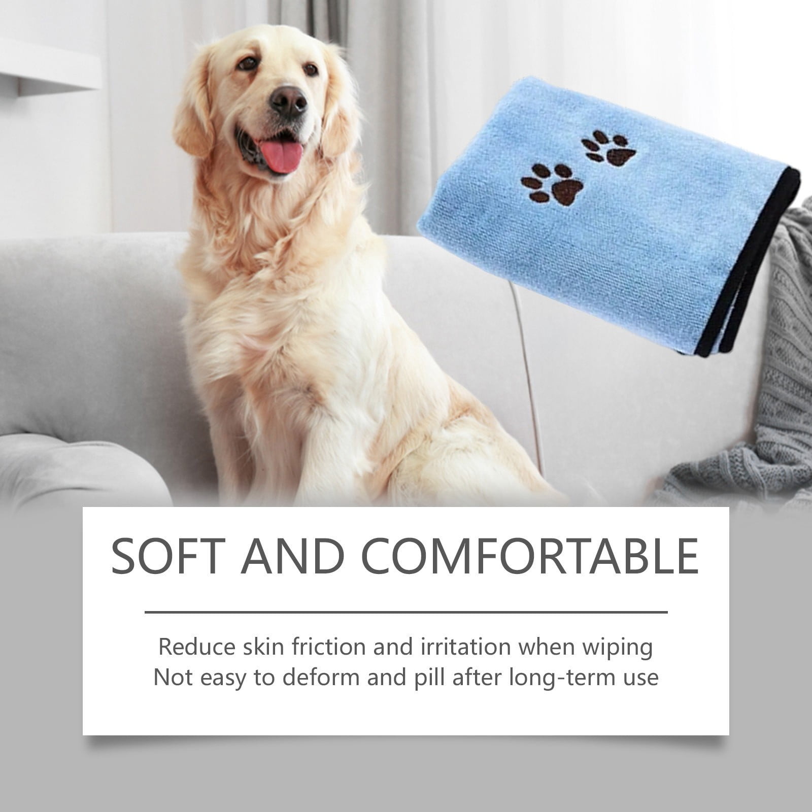 RBER Super Absorbent Microfiber Drying Towel Washcloth For And Cats ...